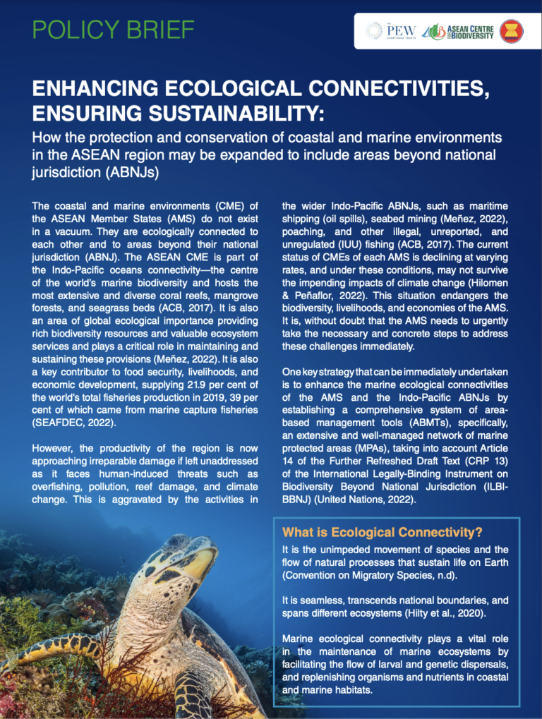 Policy Briefs - ASEAN Centre for Biodiversity